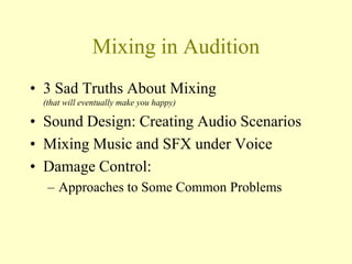 Using Adobe Audition to edit audio productions | PPTX | Digital Audio | Computer Software and ...