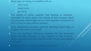 Mixing & mixing index | PPTX