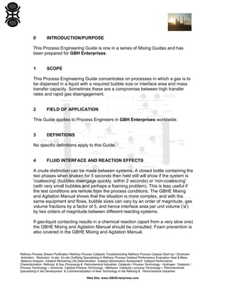 Mixing of Gas Liquid Systems | PDF