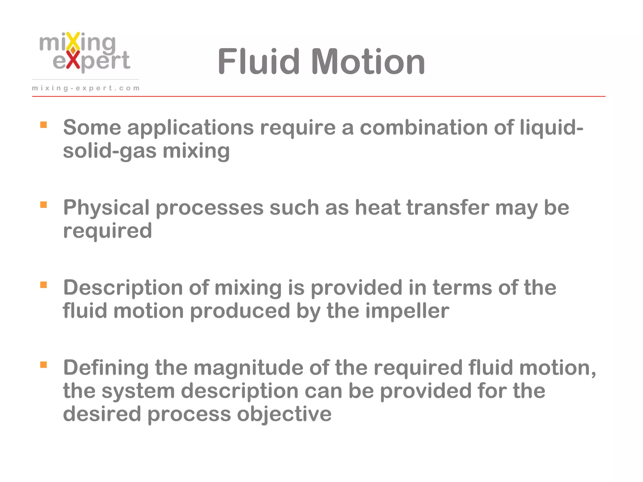 Mixing of liquids, solids and high viscosity materials | PPT