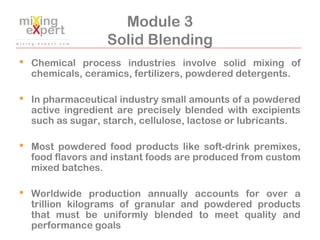 Mixing of liquids, solids and high viscosity materials | PPT