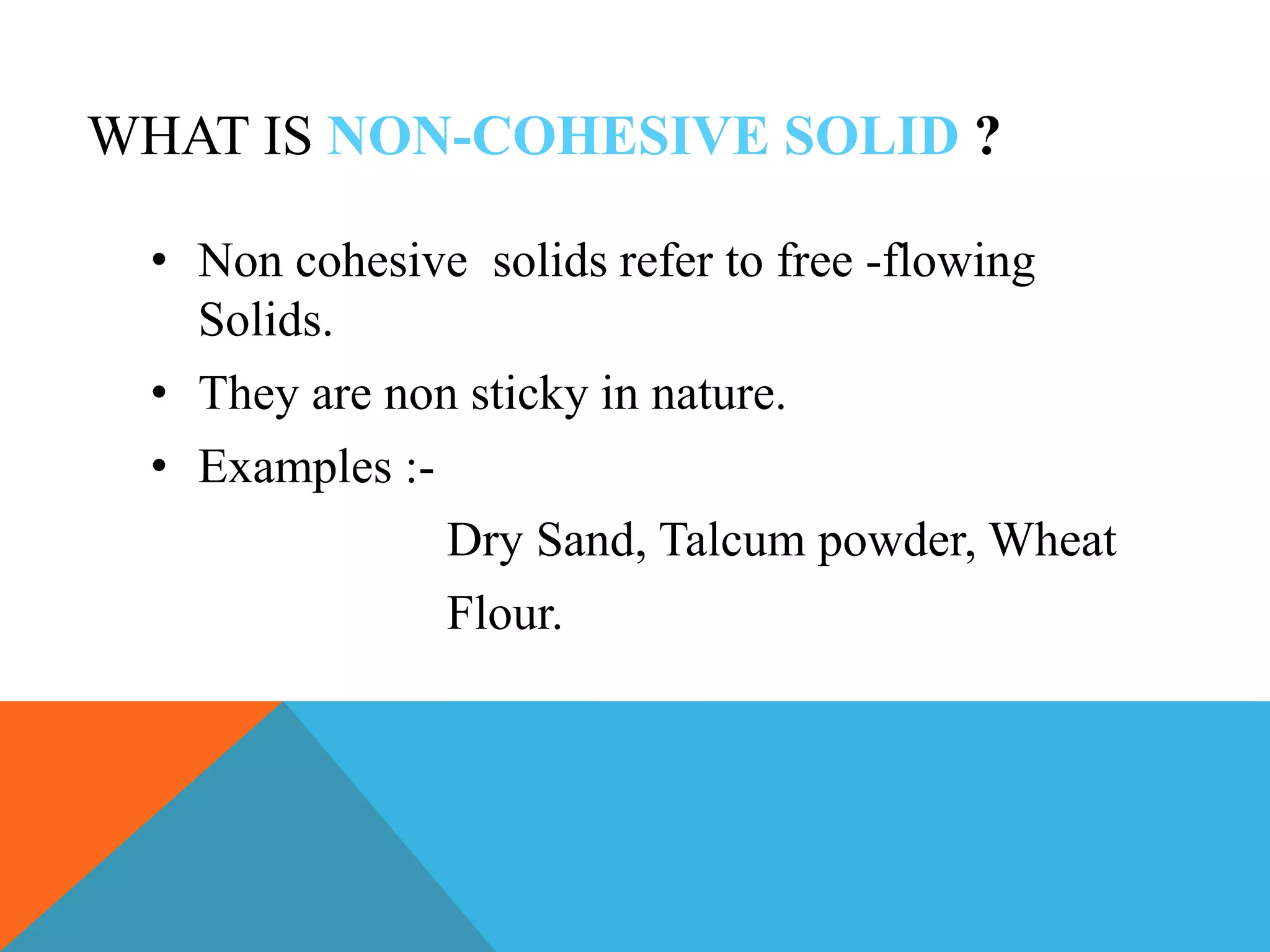 Mixing of non cohesive solids | PPTX