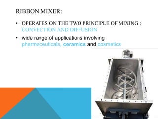 Mixing of non cohesive solids | PPTX