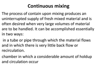 Mixing part 1 | PPTX