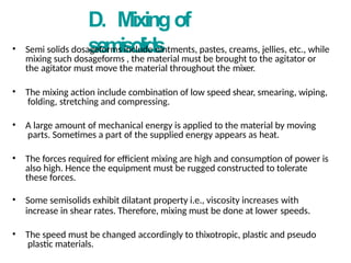 Pharmaceutical mixing and its importance | PPTX