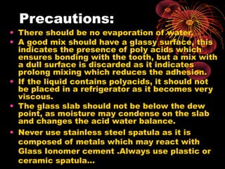 Mixing techniques of five dental products | PPT