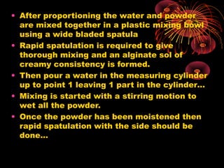 Mixing techniques of five dental products | PPT