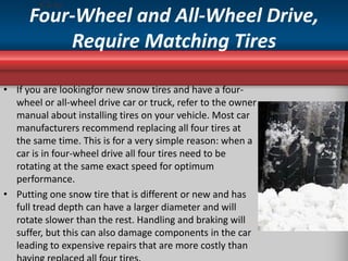 Mixing Tires and Matching Sizes | PPT