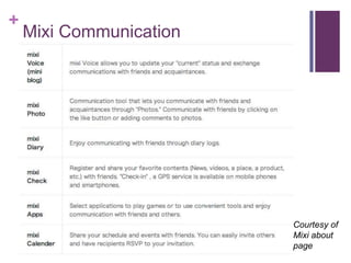 Mixi presentation | PPT