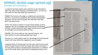 Mixmag textual analysis | PPTX