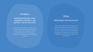 Mix marketing of JIO | PPT