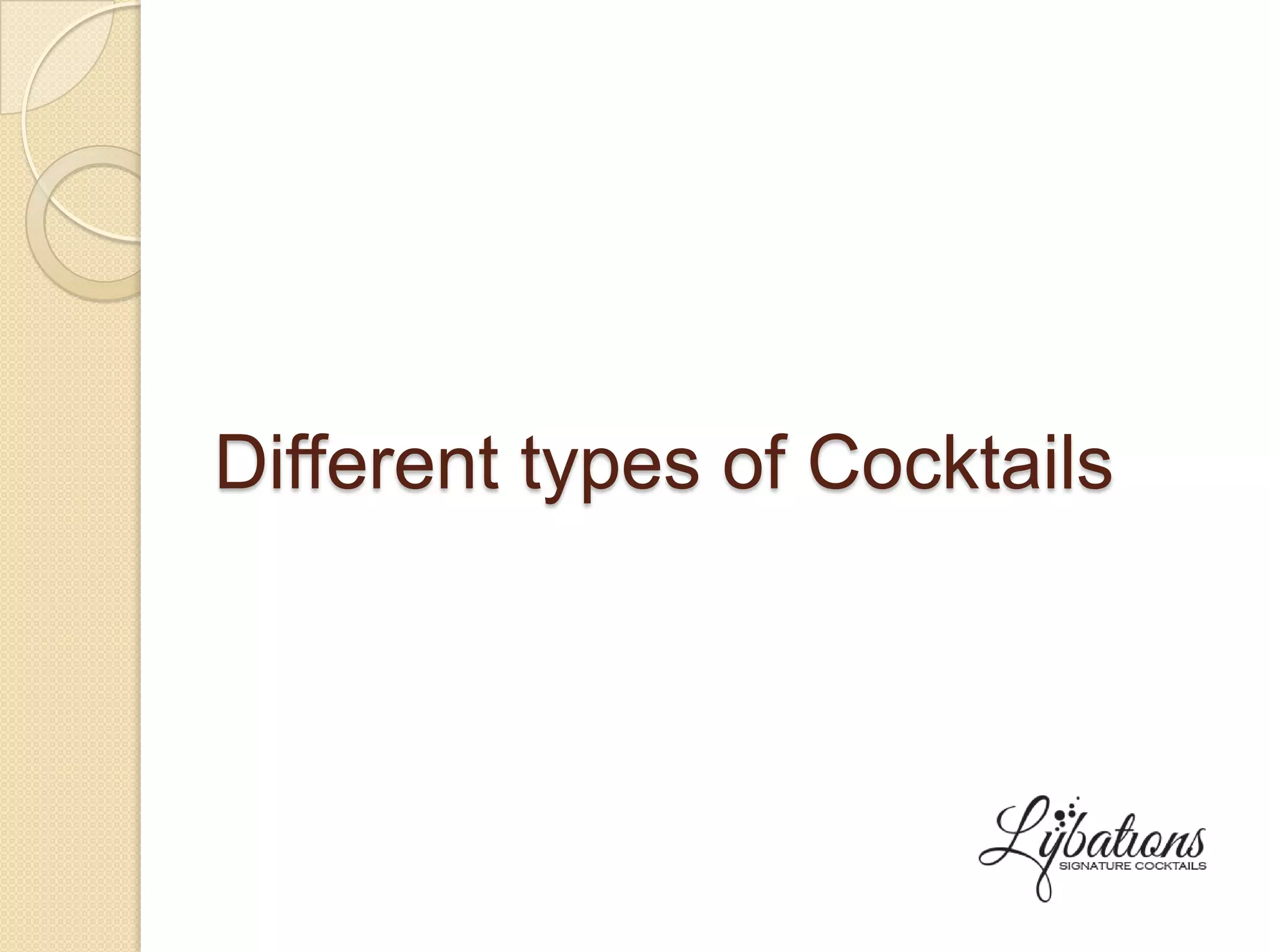 Mix & Match Cocktails | PPTX