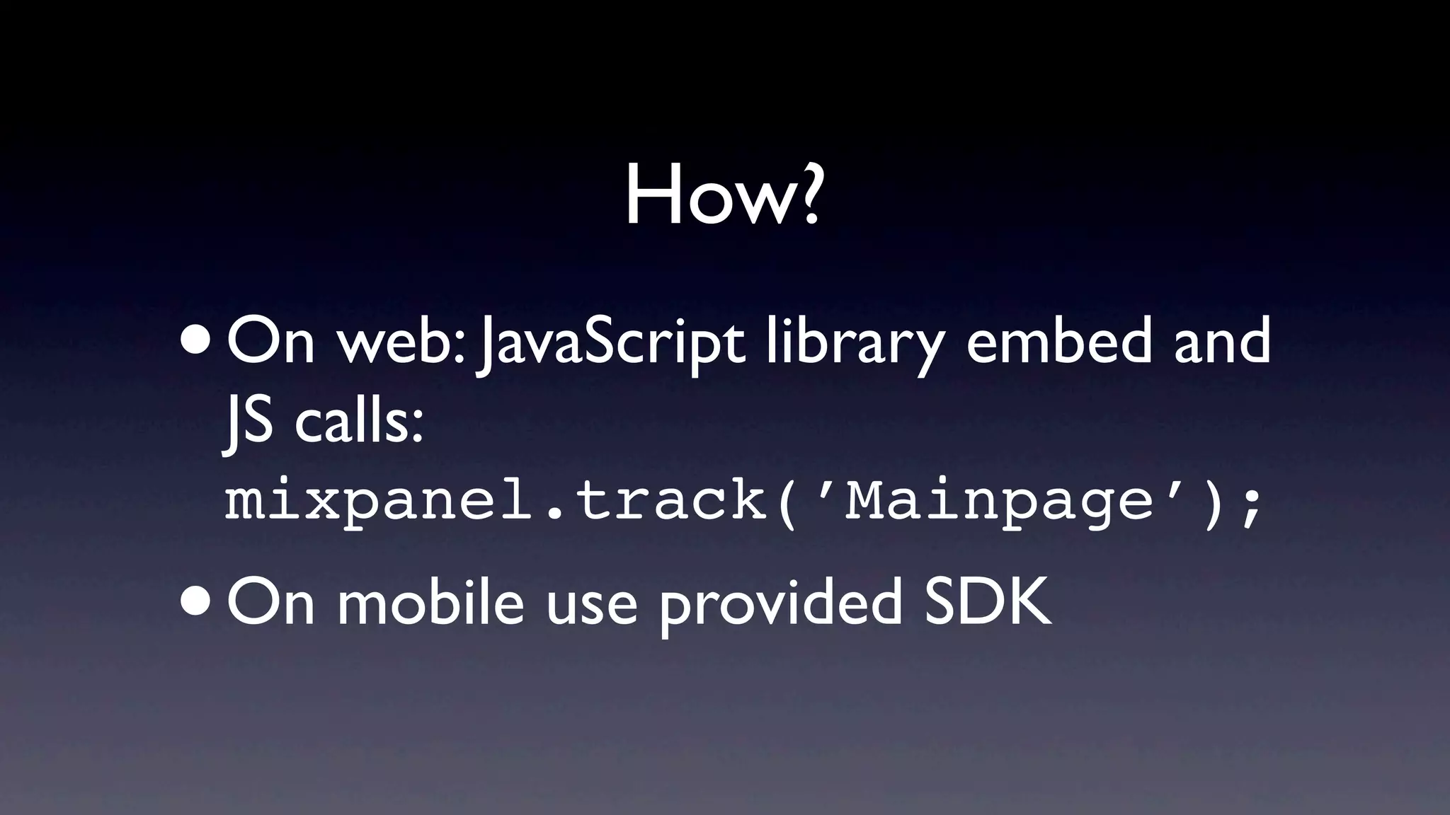 Mixpanel in 10 minutes | PDF