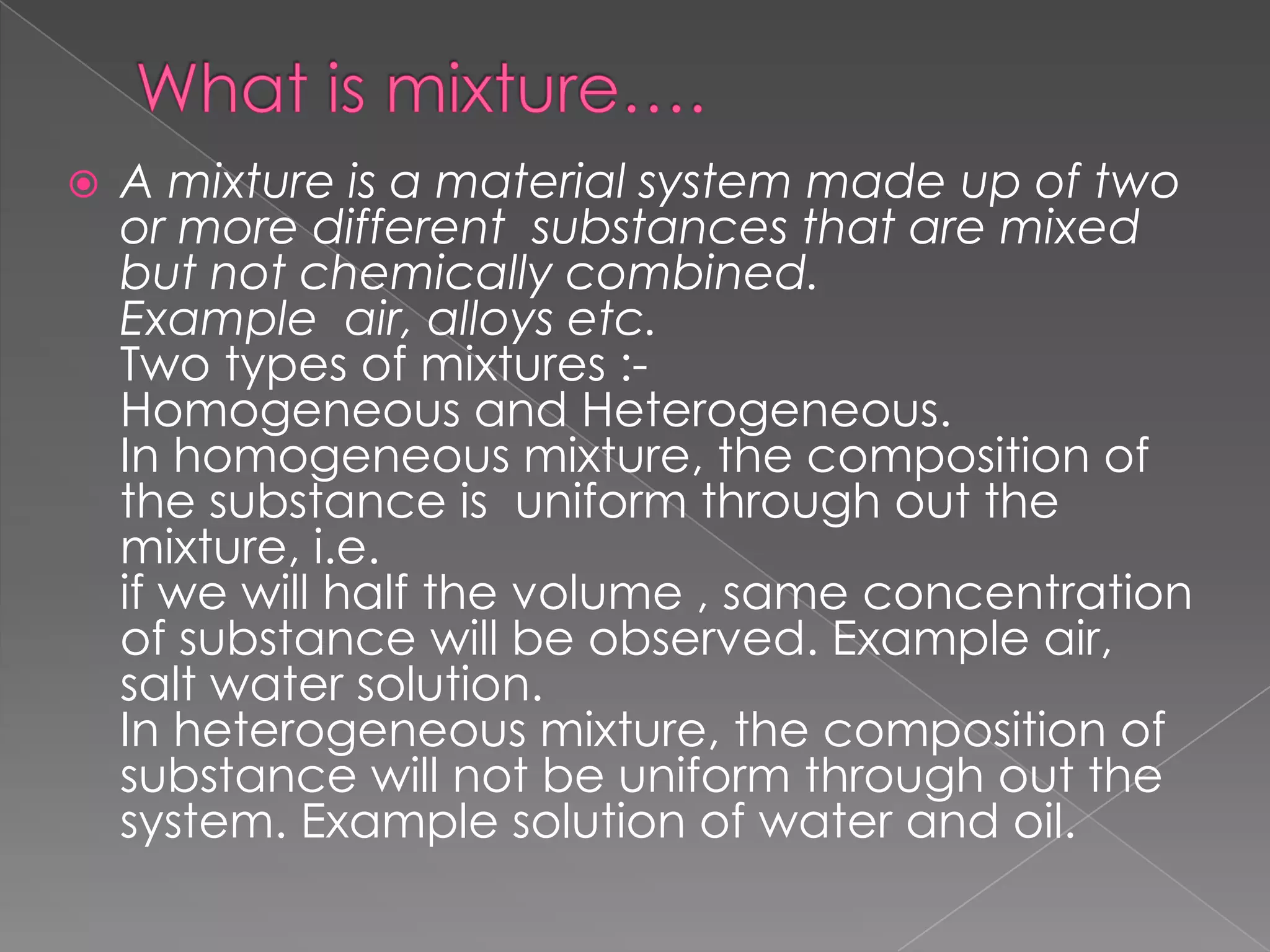 Mixture of gases | PPTX