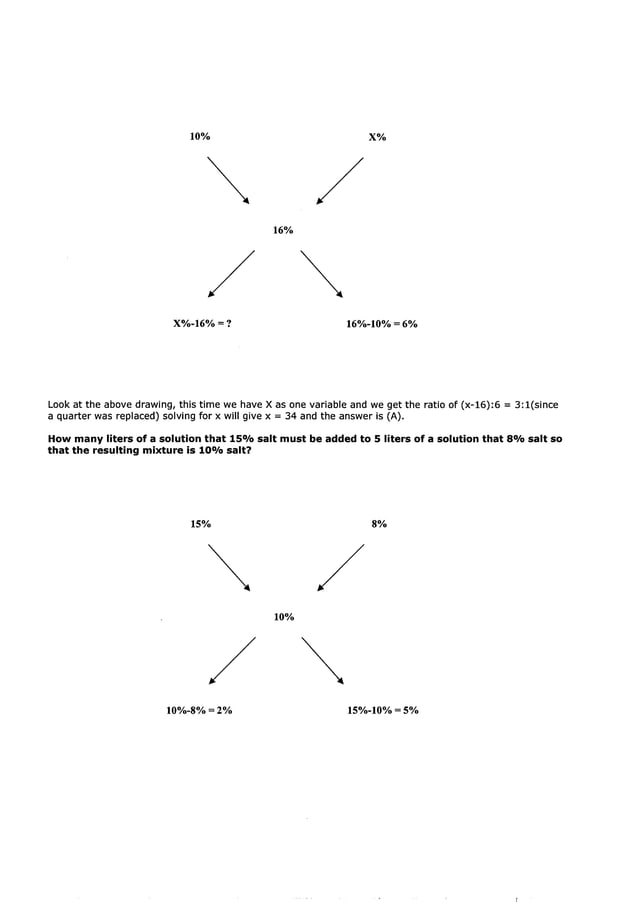Mixture problems made easy | PDF