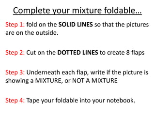 Mixtures | PPT