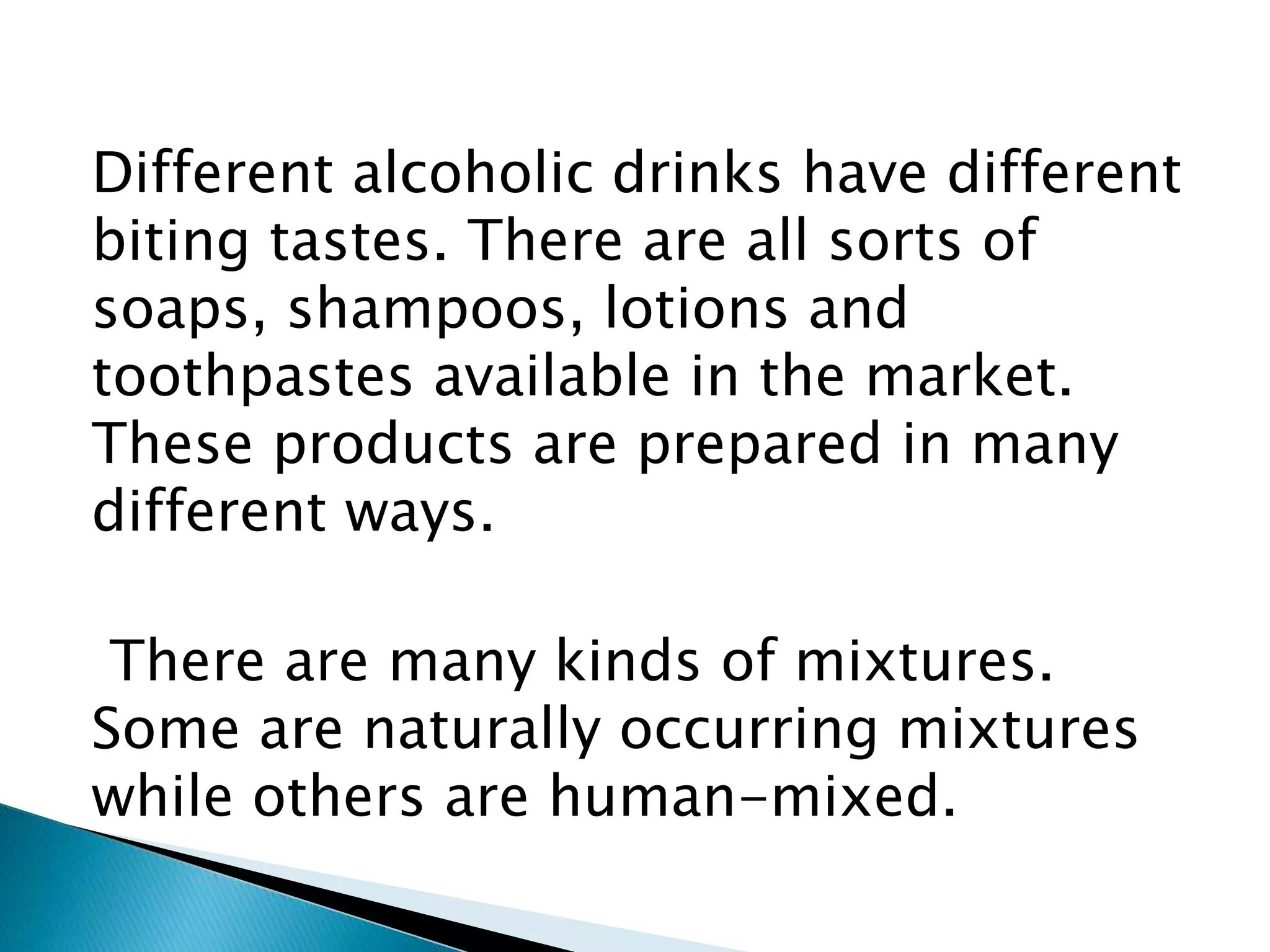 Mixtures and their characteristics | PPTX