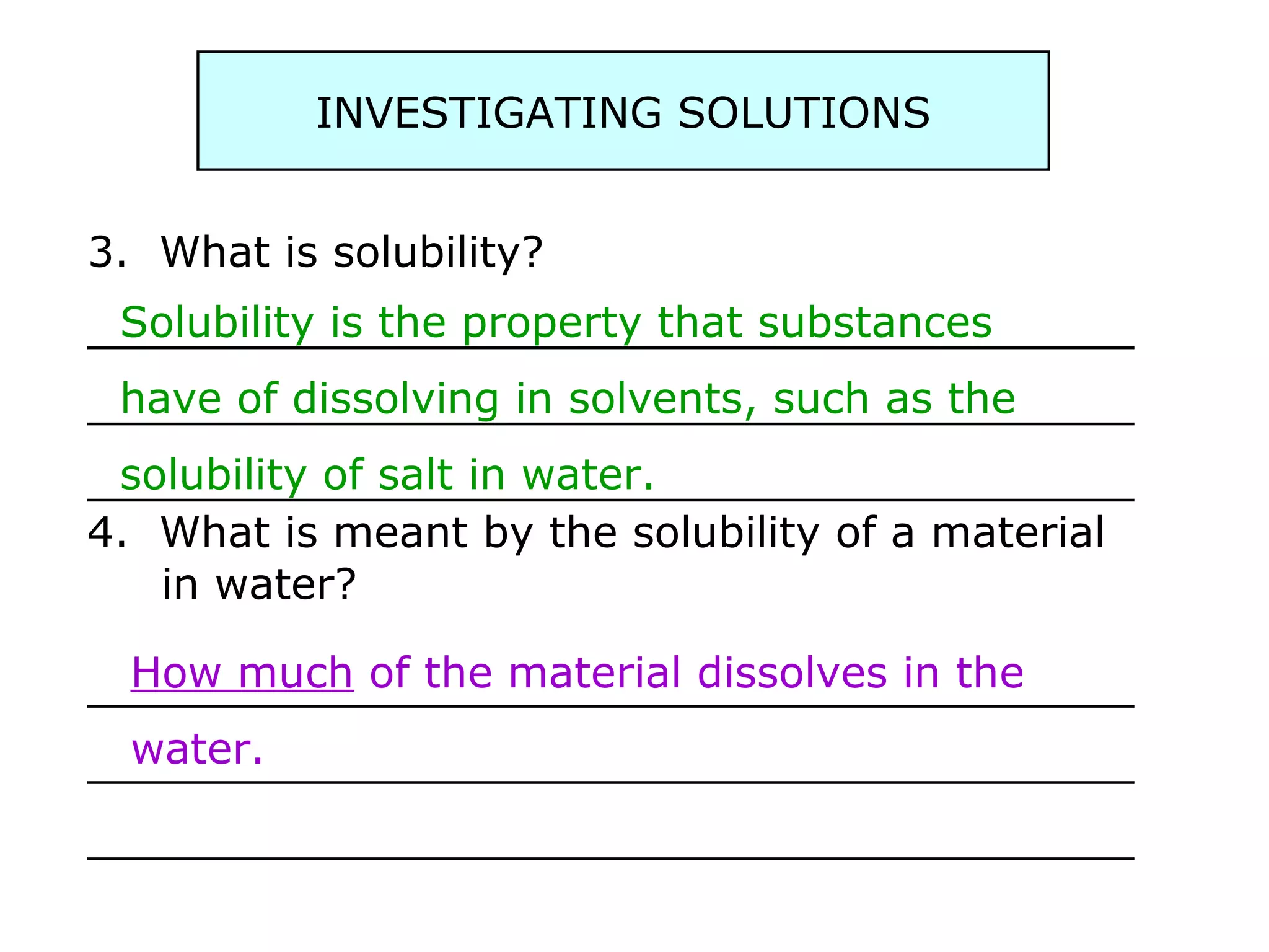 Mixture & solutions ppt | PPT