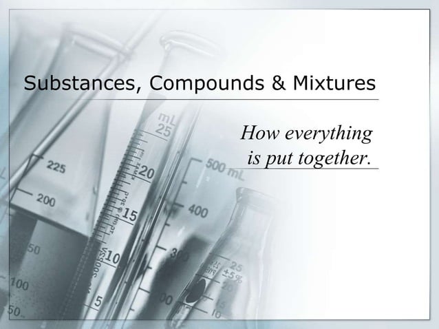 Mixtures Powerpoint Chemistryandsoon Ppt