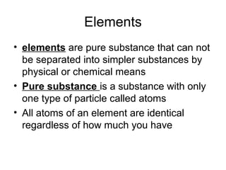 Mixtures, solutions, elements, compounds | PPT