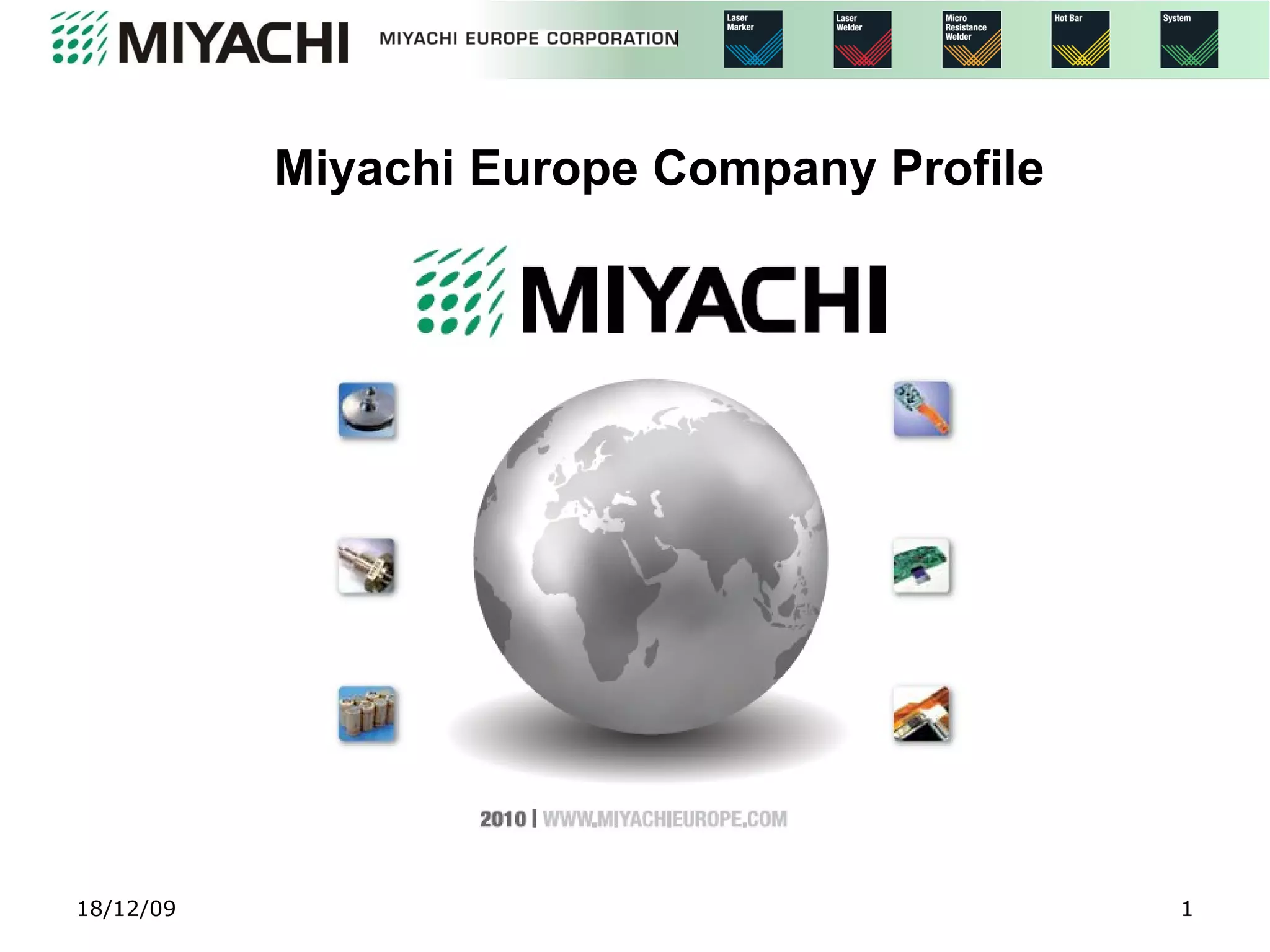 Miyachi Europe Company Profile | PPT
