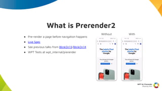WPT for Prerender | PDF