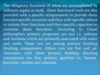 Mizaj and its understanding | PPT