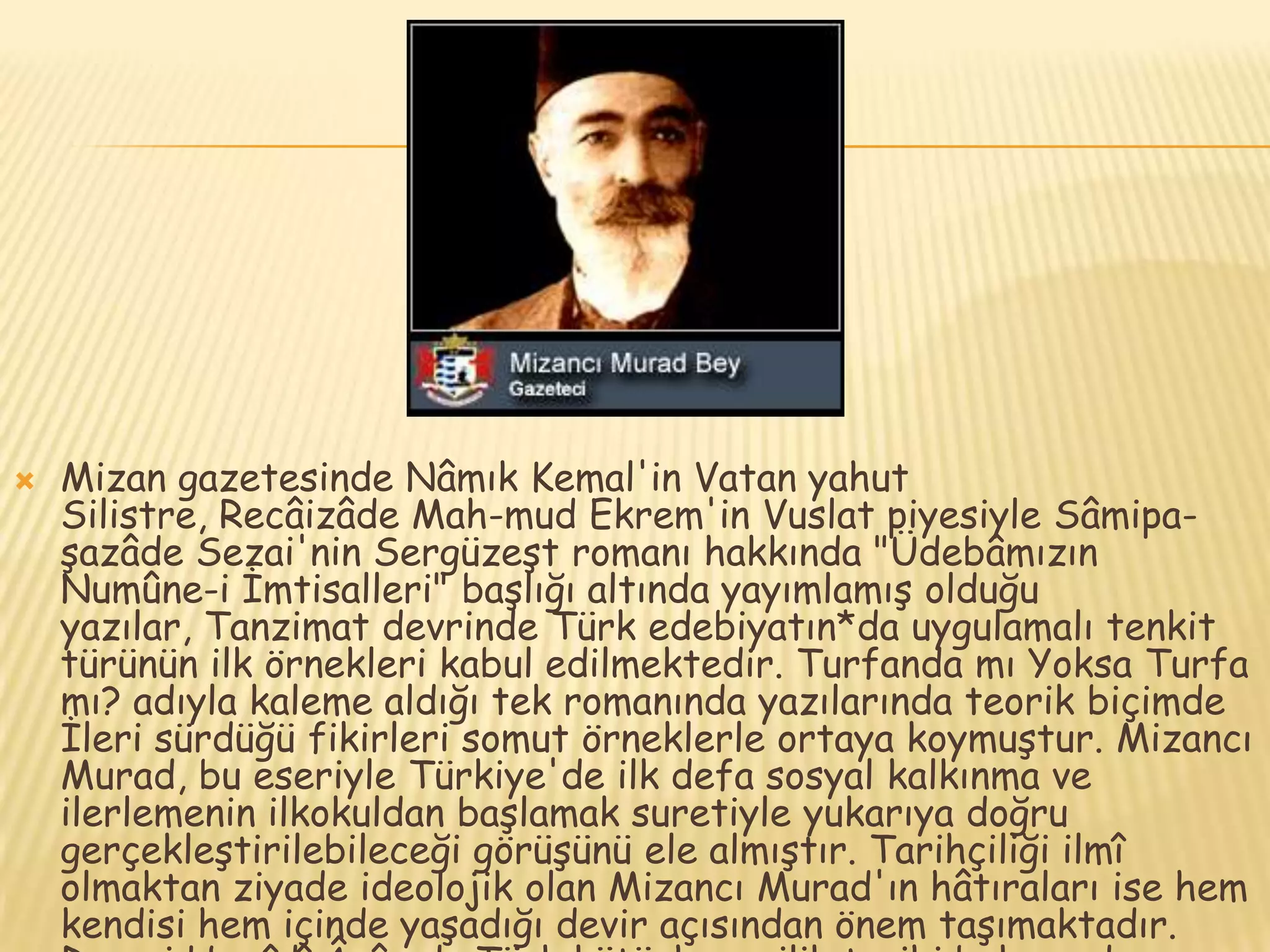 Mizancı mehmet murat | PPTX