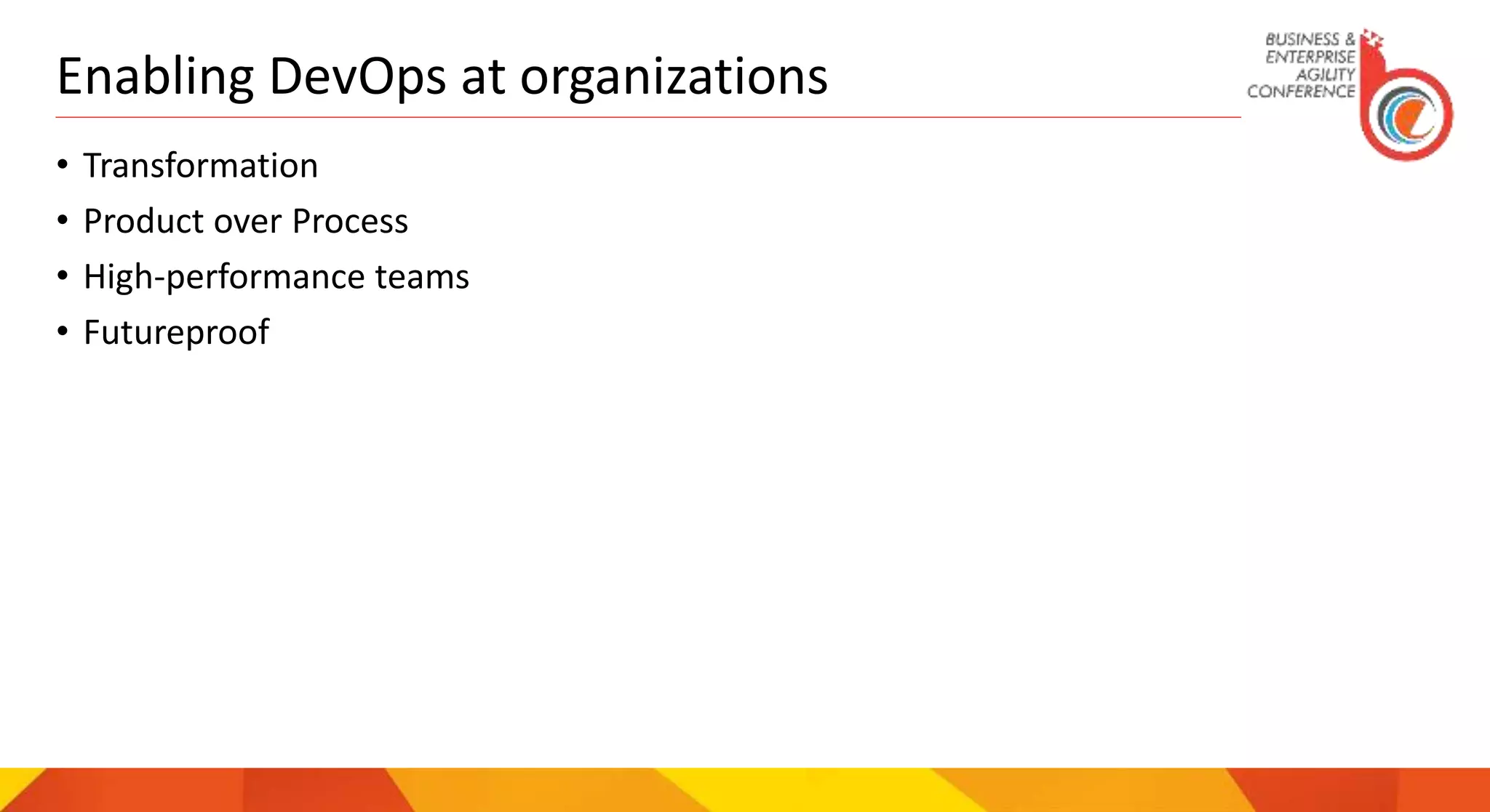 Enabling The DevOps Culture At Organization | PPT