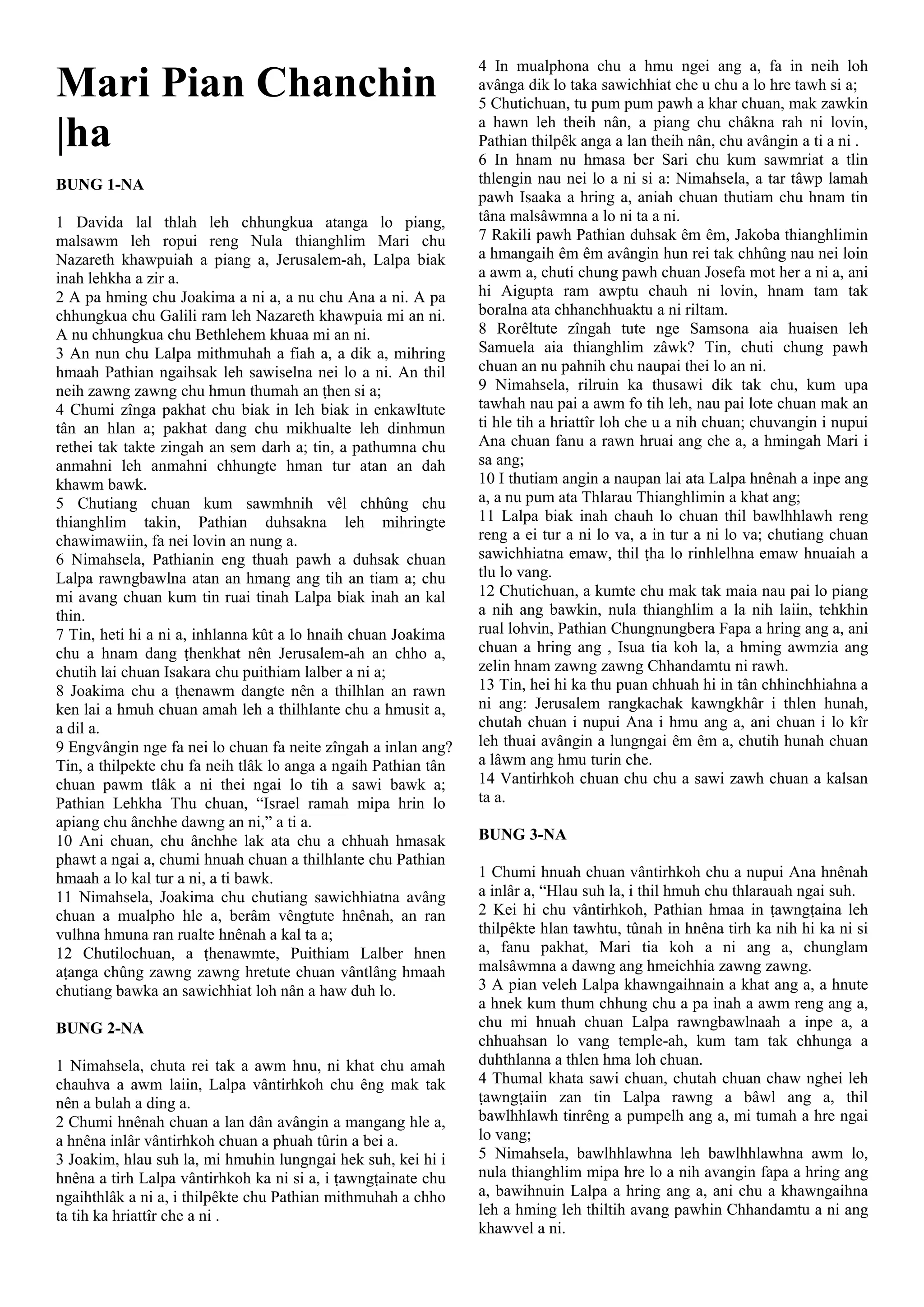 Mizo - The Gospel of the Birth of Mary.pdf