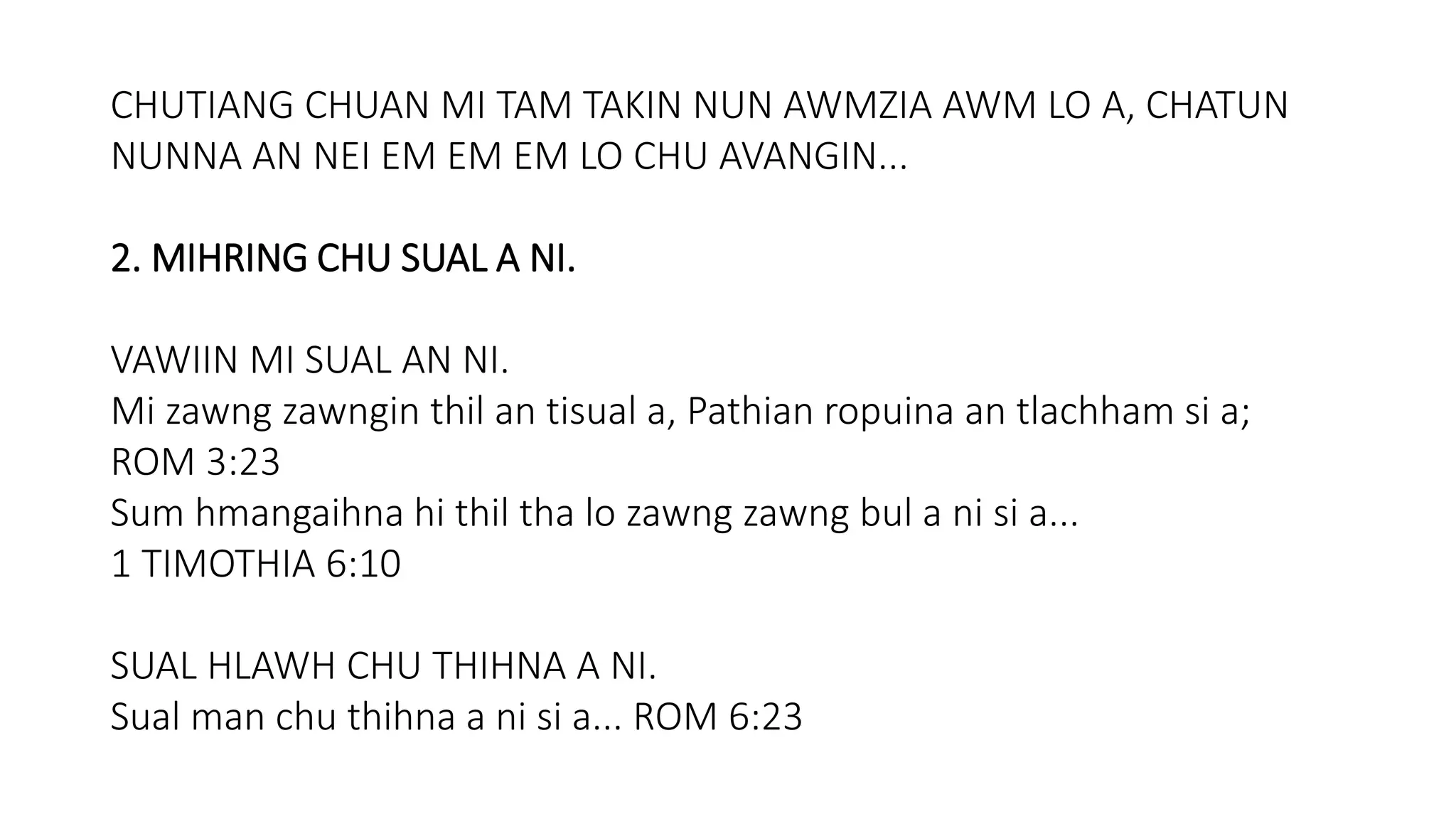 Mizo Soul Winning Gospel Presentation - Only JESUS CHRIST Saves.pptx