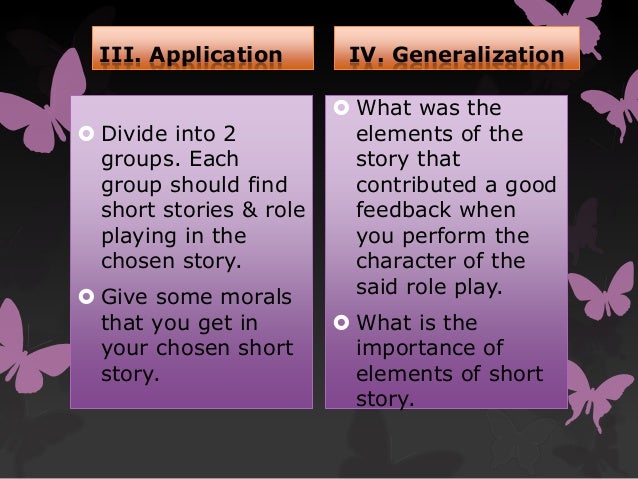 lesson plan elements of short story