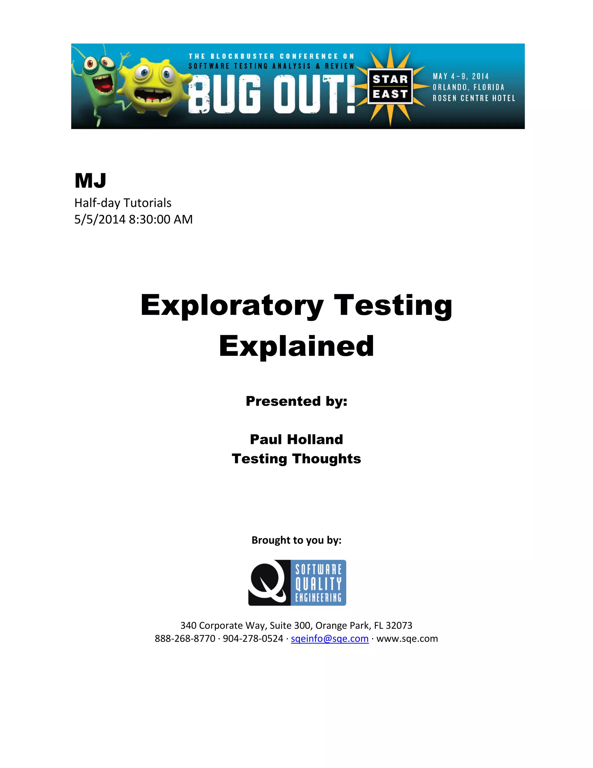 Exploratory Testing Explained | PDF Exploratory Testing Explained | PDF