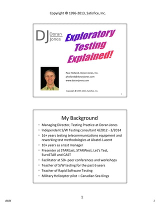 Exploratory Testing Explained | PDF