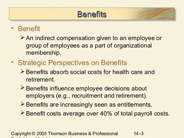 Company Benefits Examples