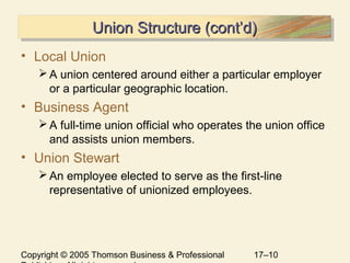 Chapter 17 Union/Management Relations | PPT