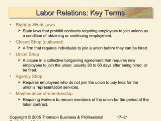 Chapter 17 Union/Management Relations | PPT