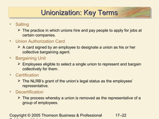 Chapter 17 Union/Management Relations | PPT