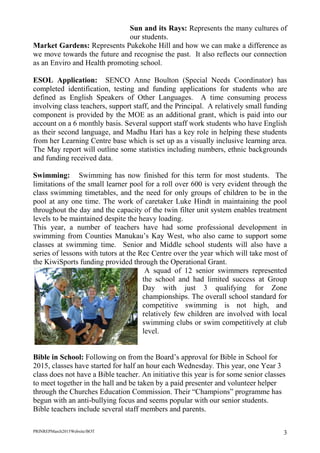 Principal report march2015 website | PDF