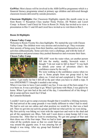 Principal report march2015 website | PDF