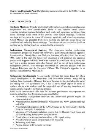 Principal report march2015 website | PDF