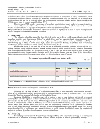 Encumbrances in Digitization of Education: A Schema of NEP | PDF