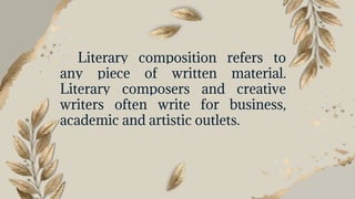 Literary Composition.pptx | Books and Literature
