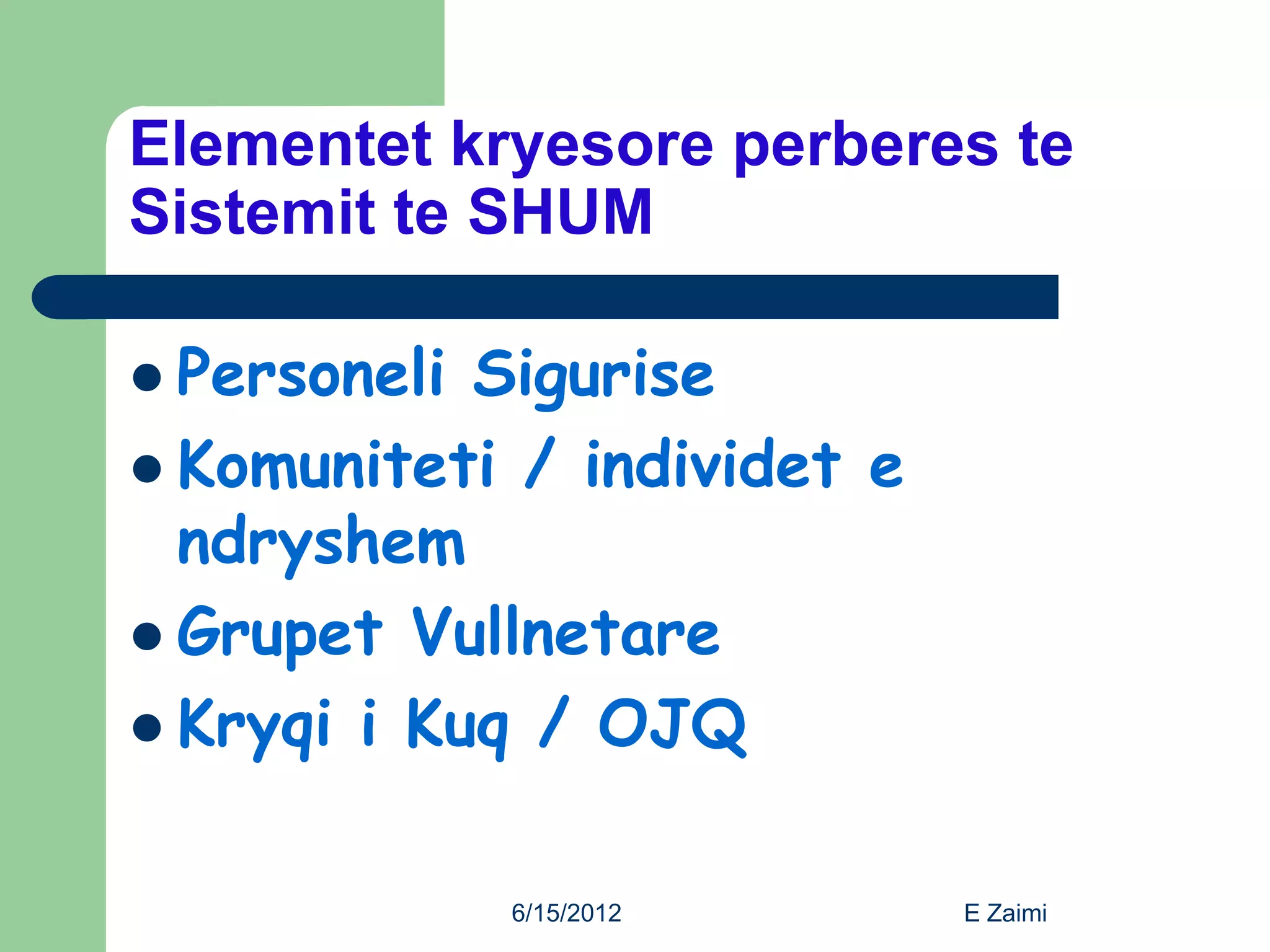Mjeksia e urgjences vecorite | PPSX