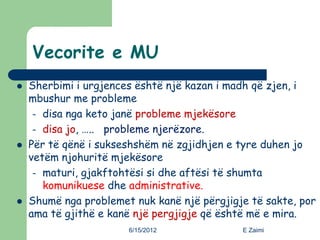 Mjeksia e urgjences vecorite | PPSX