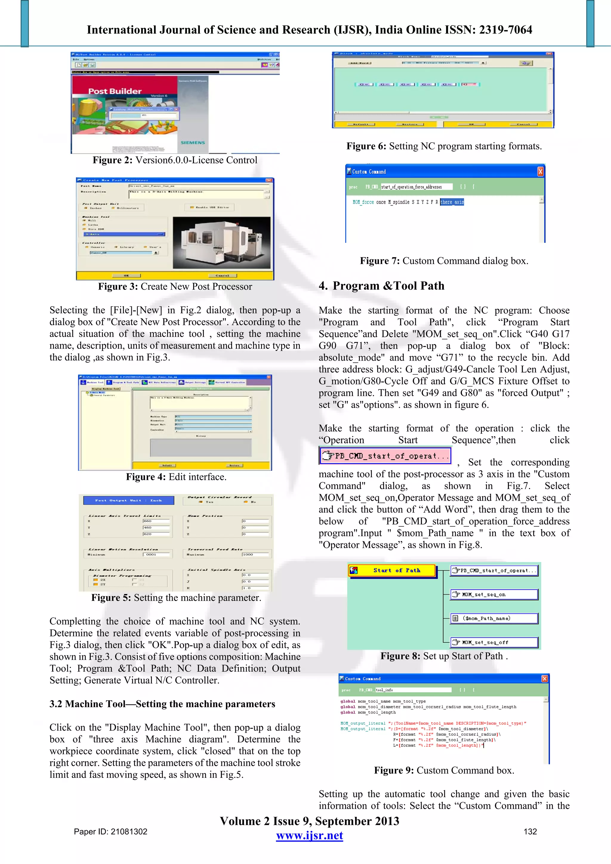 The Nc Machining Post Processing Technology Based On Ug Pdf Computing Technology And Computing