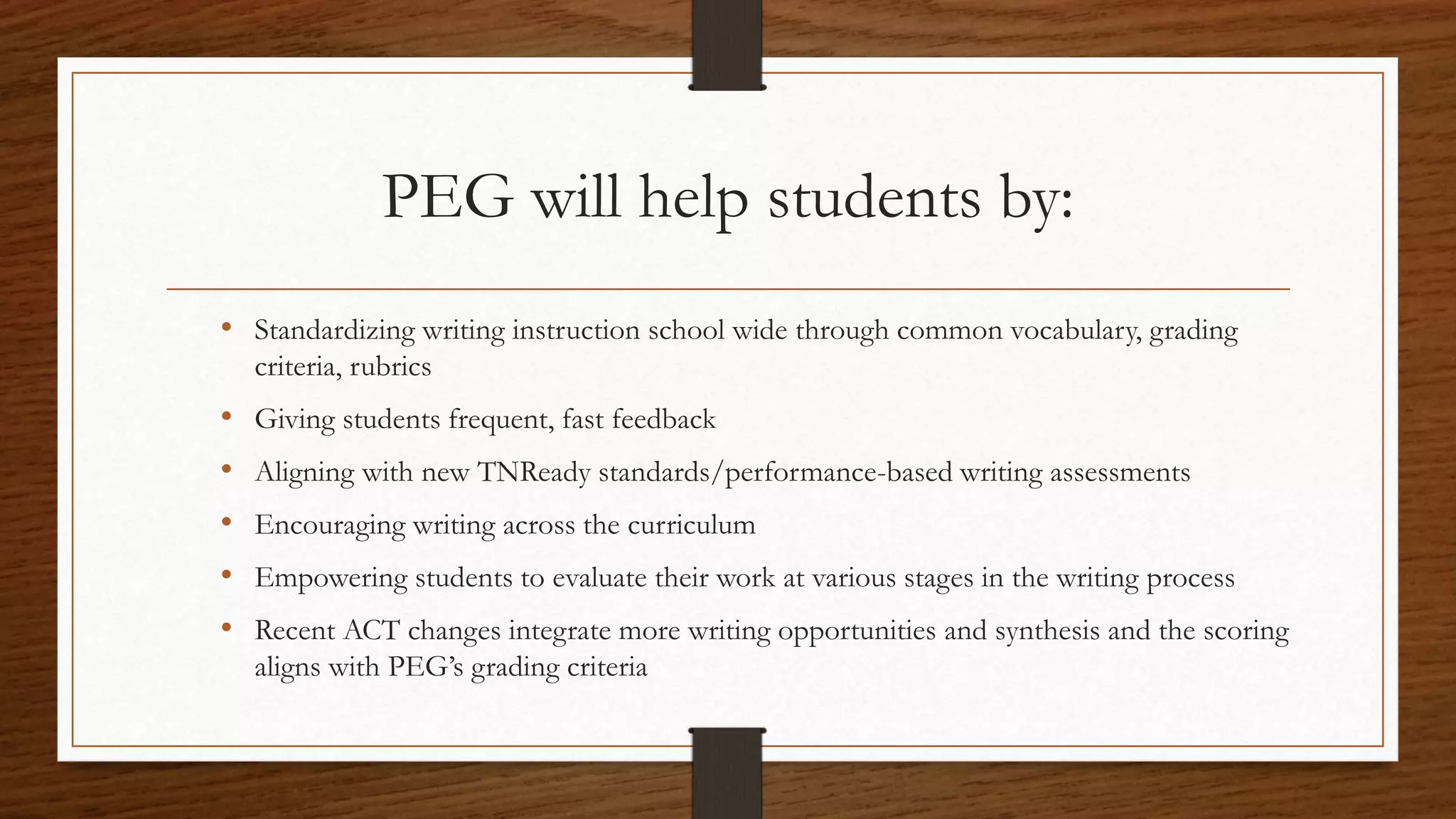 PEG Intro - Sept. 4 PD | PPTX