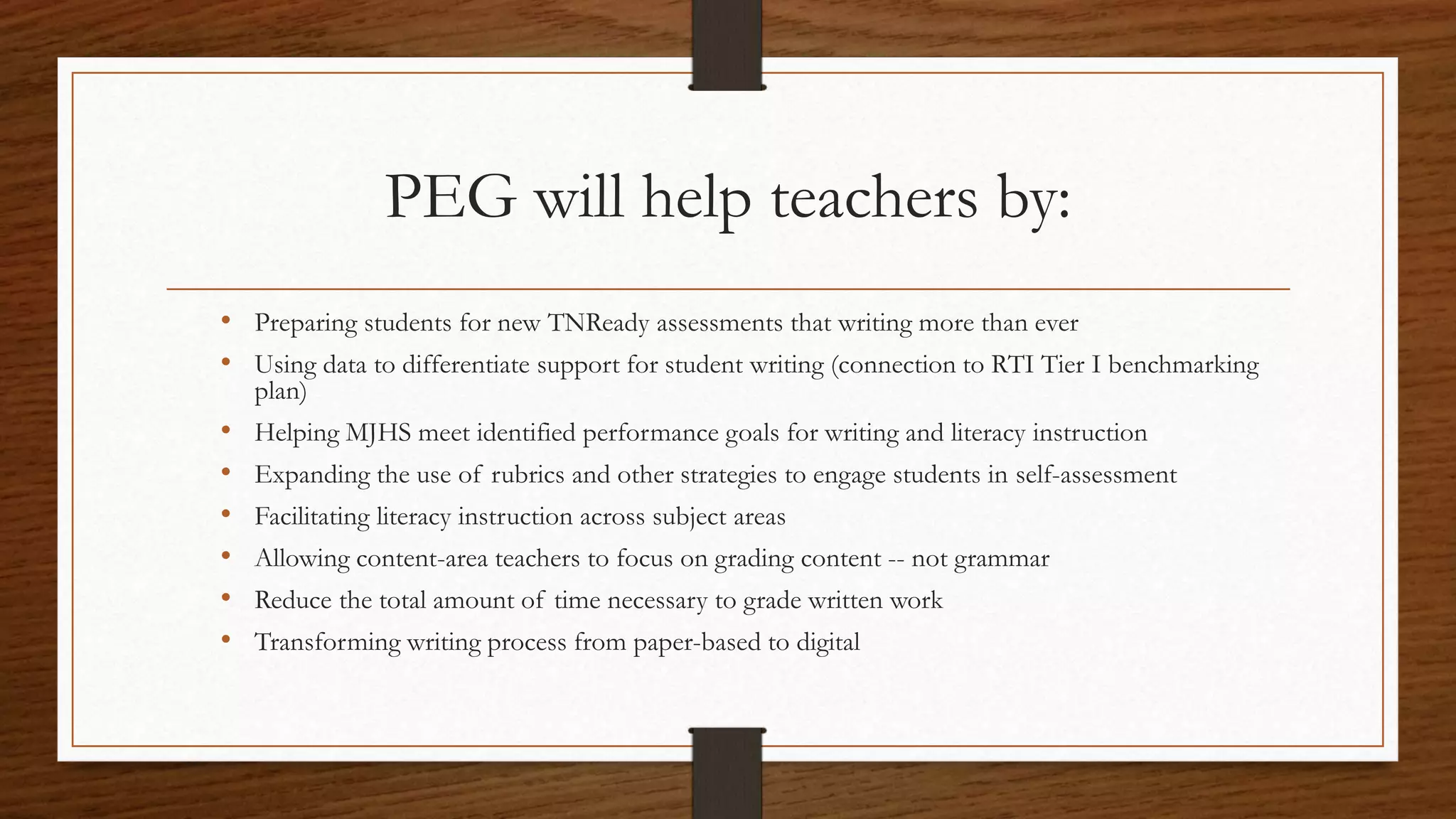 PEG Intro - Sept. 4 PD | PPTX
