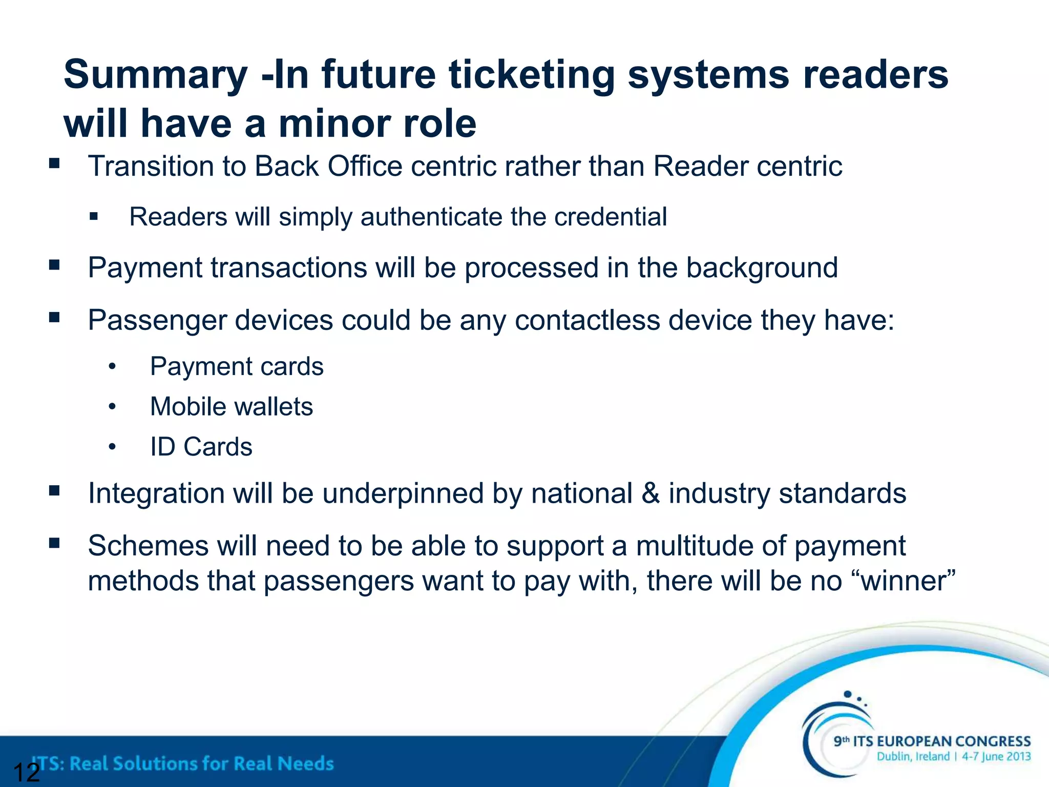 The Future of Public Transport Ticketing | PPTX