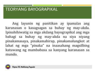 Pananalig Pampanitikan by nujnujramski & MJ | PPT